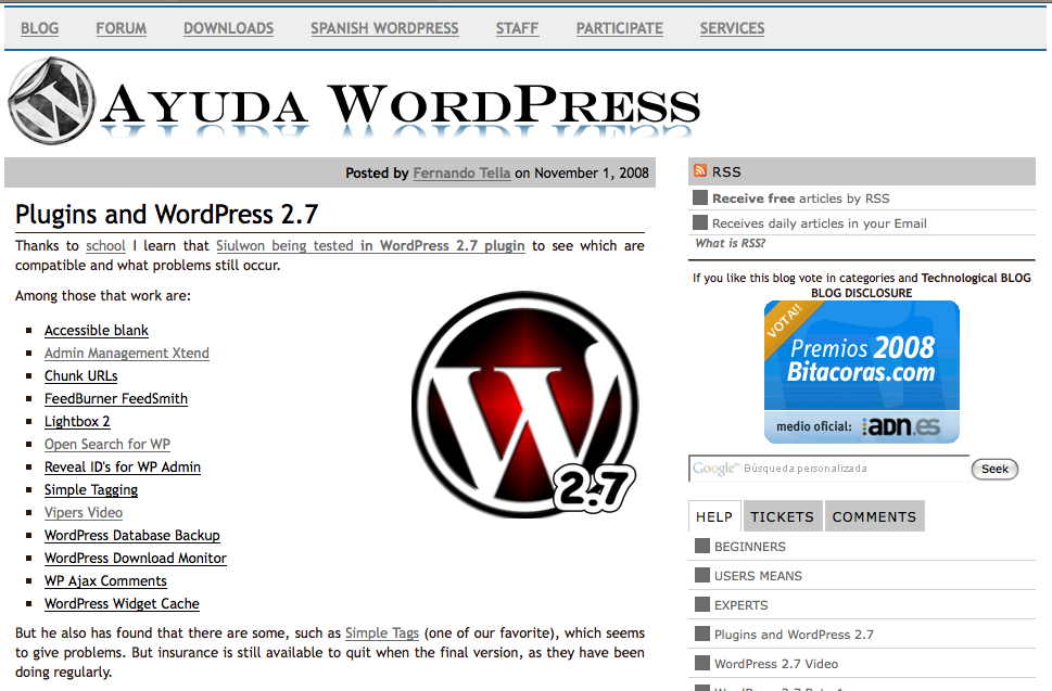 Ayuda WordPress - Help WordPress - Aide WordPress @ Ayuda WordPress