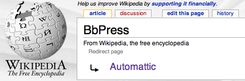 ¿Por qué bbPress se borró de la Wikipedia? @ Ayuda WordPress