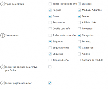 Cómo configurar correctamente el sitemap XML @ Ayuda WordPress