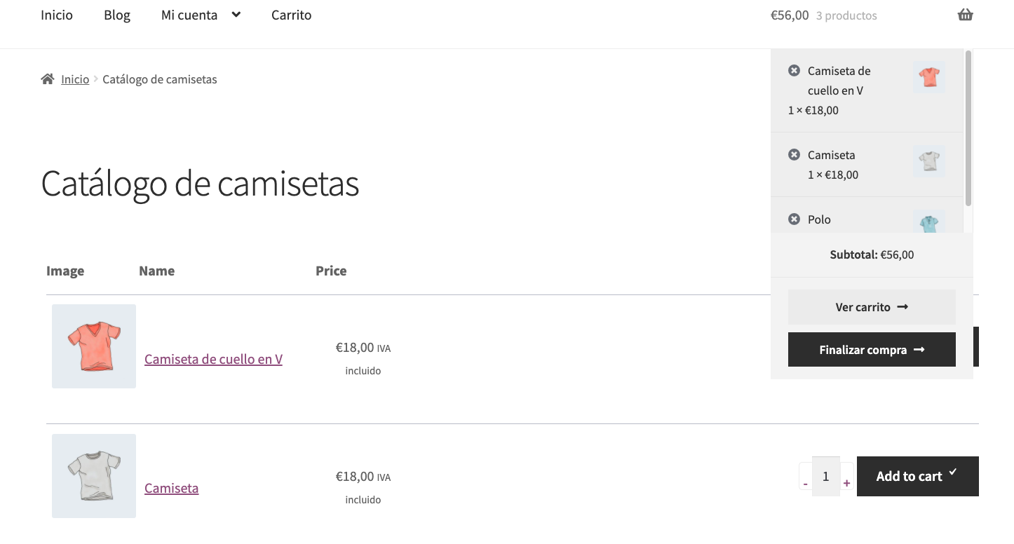 Cómo ofrecer compras rápidas con una tabla de productos en WooCommerce ...