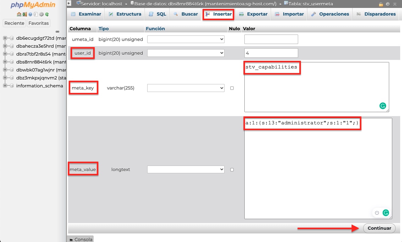 Como crear un usuario administrador de WordPress desde la base de datos ...