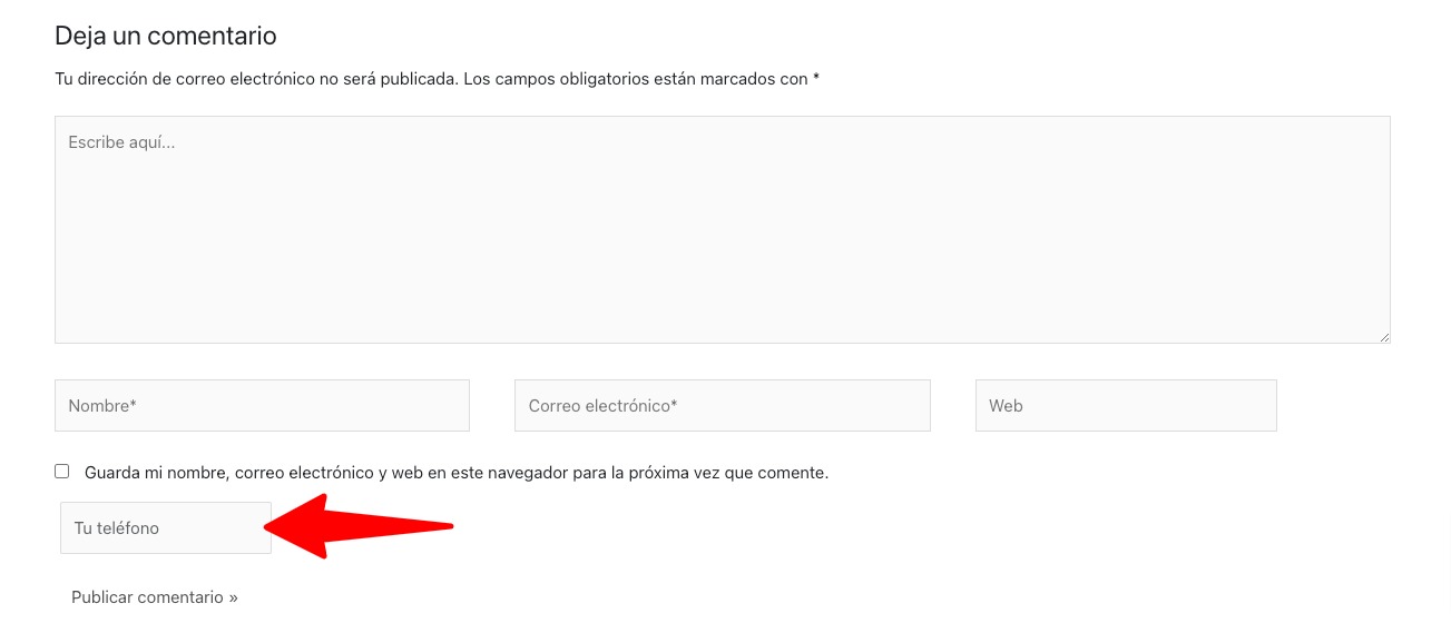 Cómo añadir campos personalizados al formulario de comentarios ...