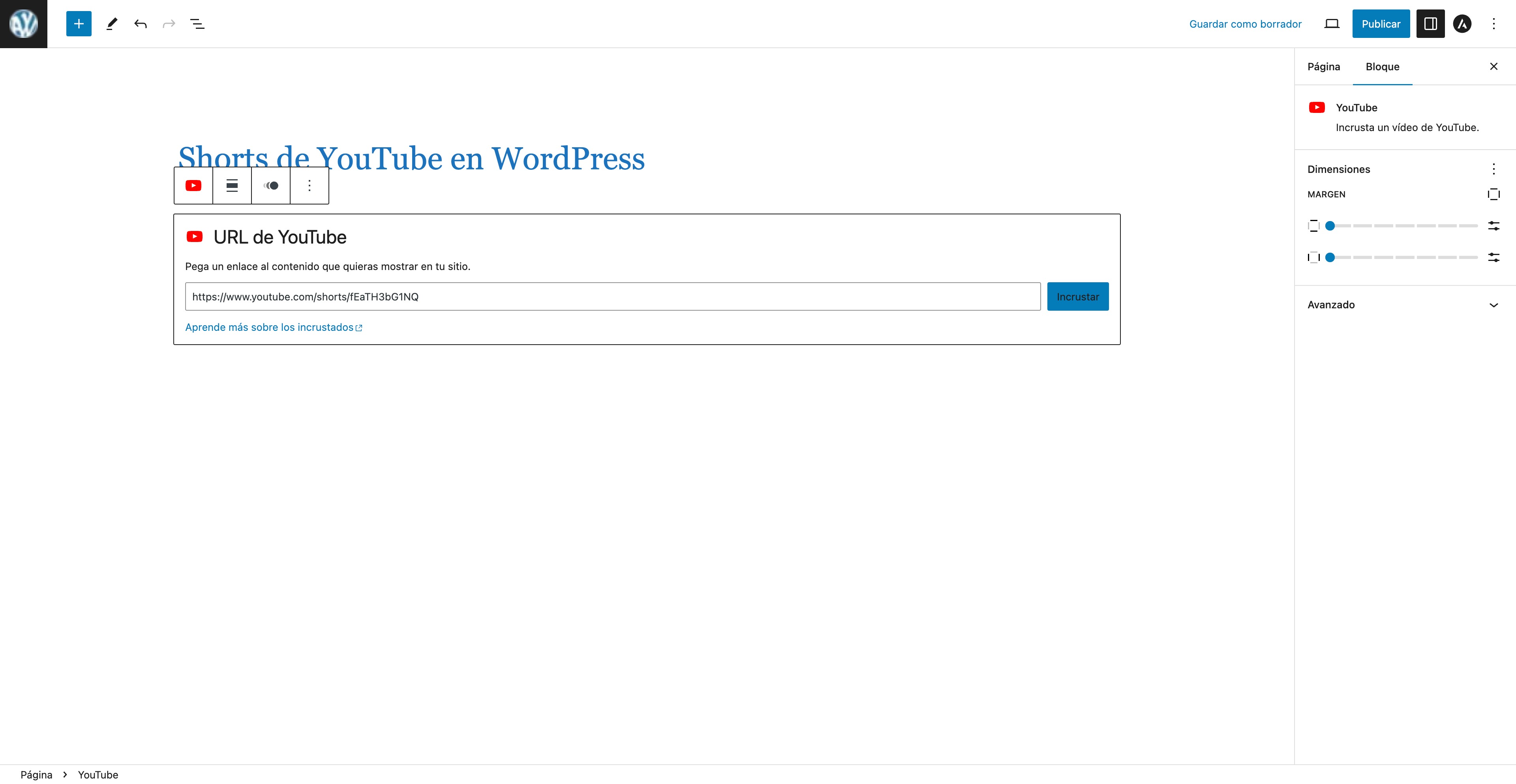 Cómo incrustar vídeos Shorts de YouTube en Elementor @ Ayuda WordPress