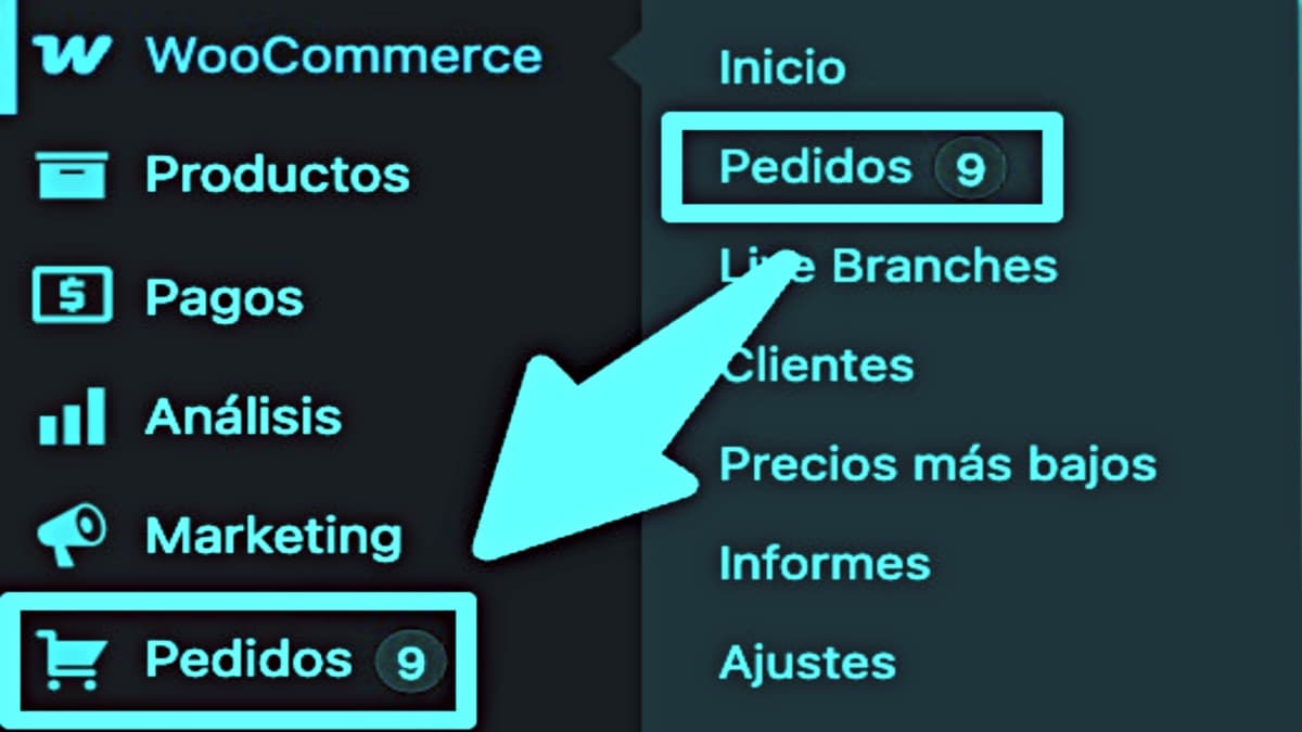 Cómo hacer más visible el submenú de pedidos de WooCommerce cambiándolo ...